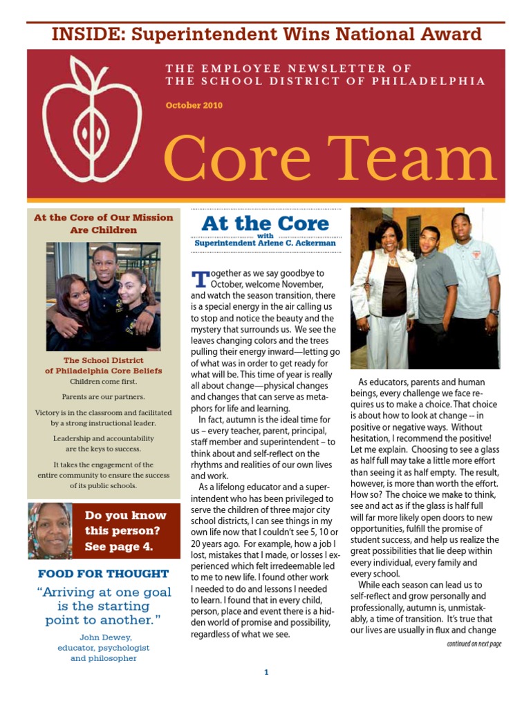 Core Team Newsletter Oct 2010 | PDF | Leadership In Energy And ...