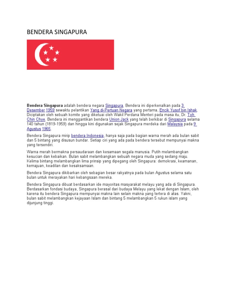 Bendera Singapura | PDF