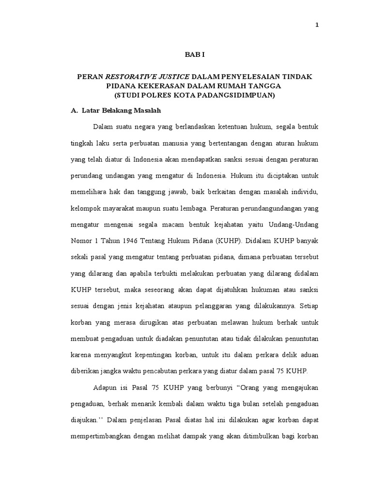 Restorative Justice Revisi | PDF