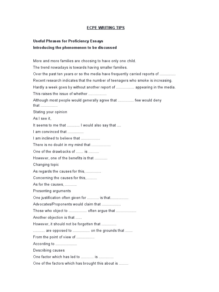 Ecpe Writing Tips | PDF | Science | Science And Technology