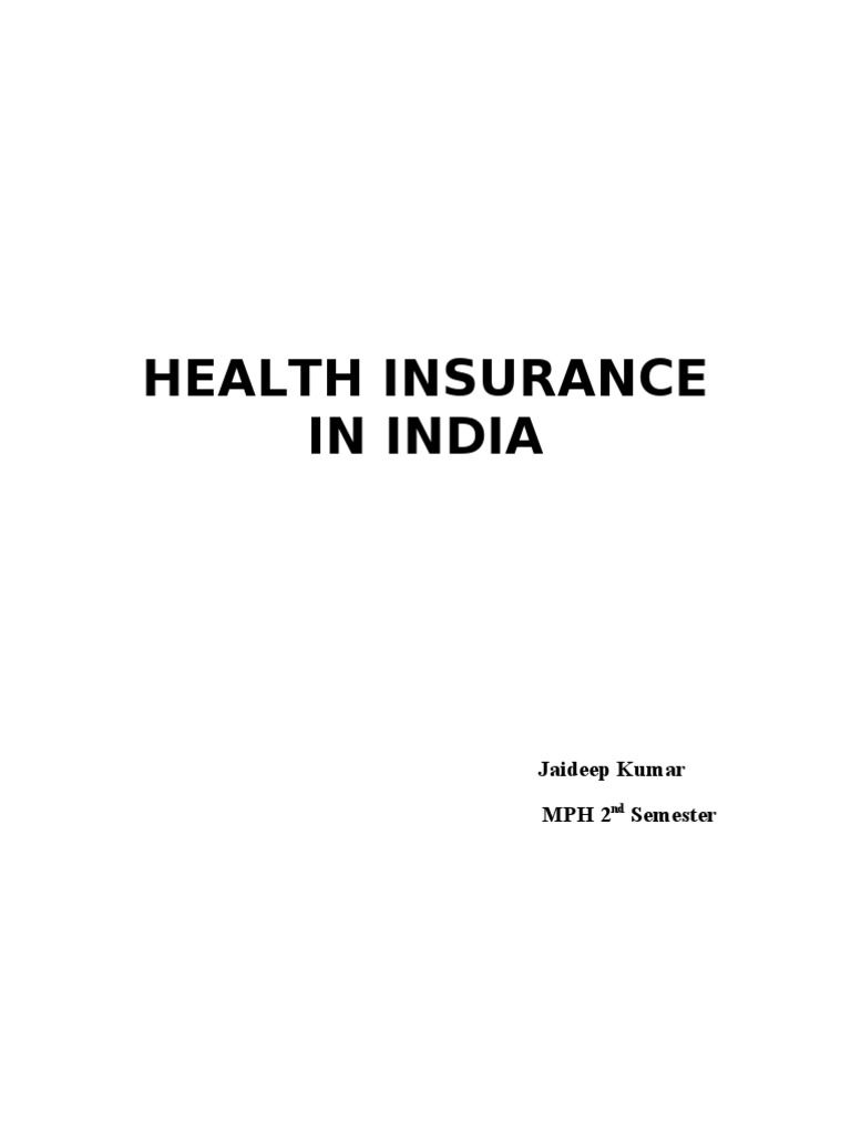 Report On Health Insurance 2 | PDF | Insurance | Health Care