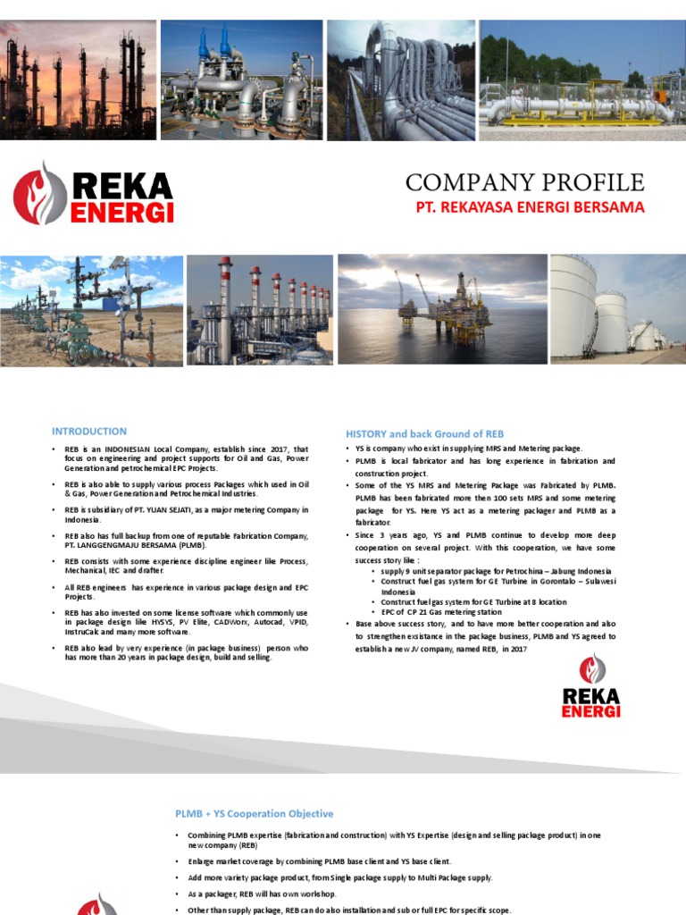 Company Profile: Pt. Rekayasa Energi Bersama | PDF | Liquefied Natural ...