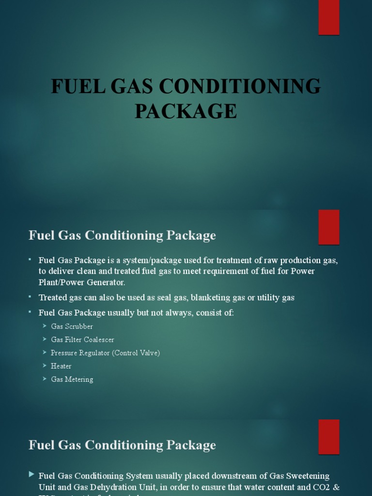 Fuel Gas Conditioning System Overview | PDF | Science & Mathematics ...
