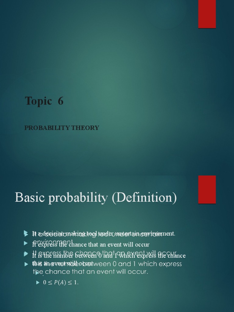 Understanding Basic Probability Concepts | PDF | Probability ...
