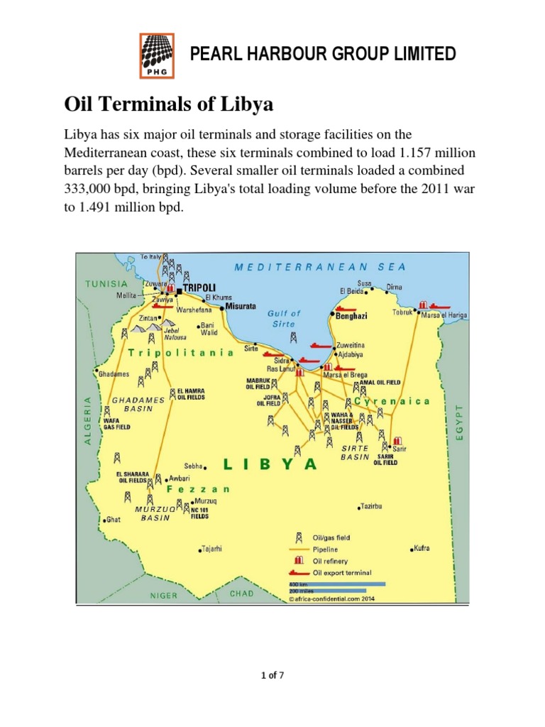 Oil Terminals of Libya | PDF | Oil Tanker | Barrel (Unit)