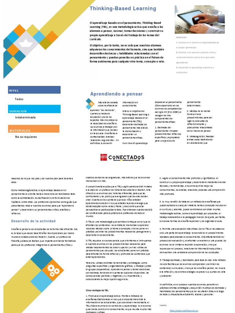 Aprendizaje Basado en el Pensamiento | PDF | Plan de estudios | Aprendizaje
