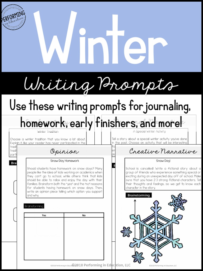 Writing Prompts: Use These Writing Prompts For Journaling, Homework ...