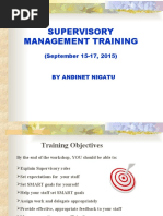 Supervisory Skills Training Module | PDF | Leadership | Performance ...