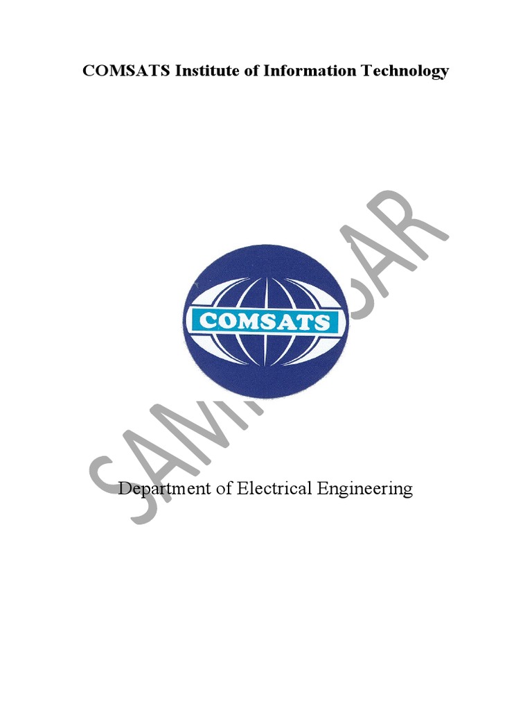 COMSATS Institute of Information Technology: Department of Electrical ...