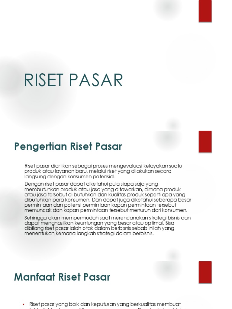Riset Pasar | PDF