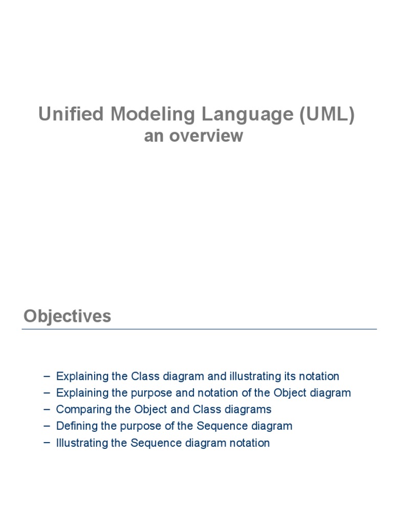 Unified Modeling Language (UML) : An Overview | Download Free PDF | Inheritance (Object Oriented ...