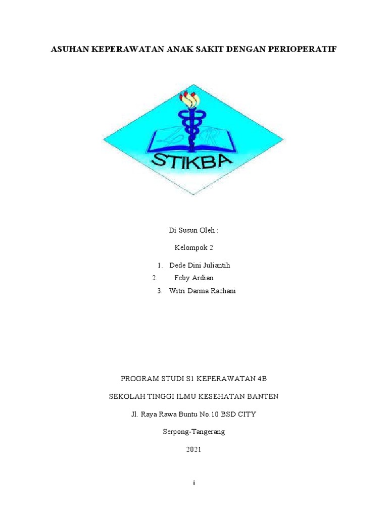 Salin-Asuhan Keperawatan Anak Sakit Dengan Perioperatif-1 | PDF | Pengembangan Diri