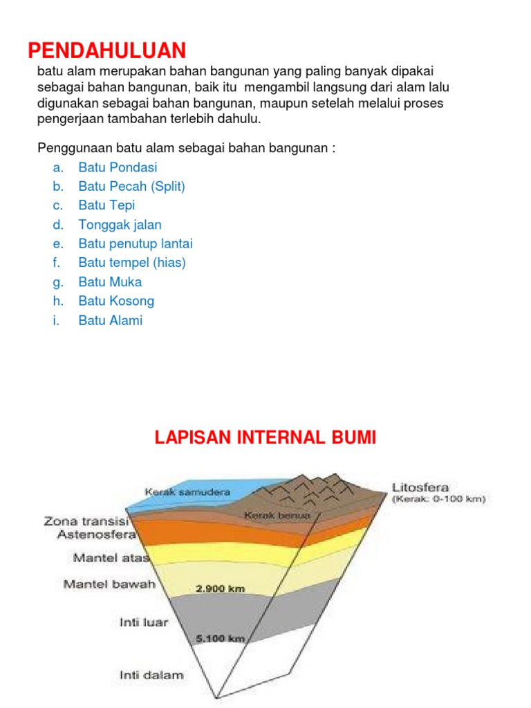 Batuan-Batuan Di Bumi (Jenis Dan Terbentuknya) 1 | PDF