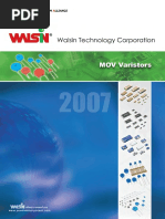MYG Varistors Specifications Guide | PDF | Physics | Manufactured Goods