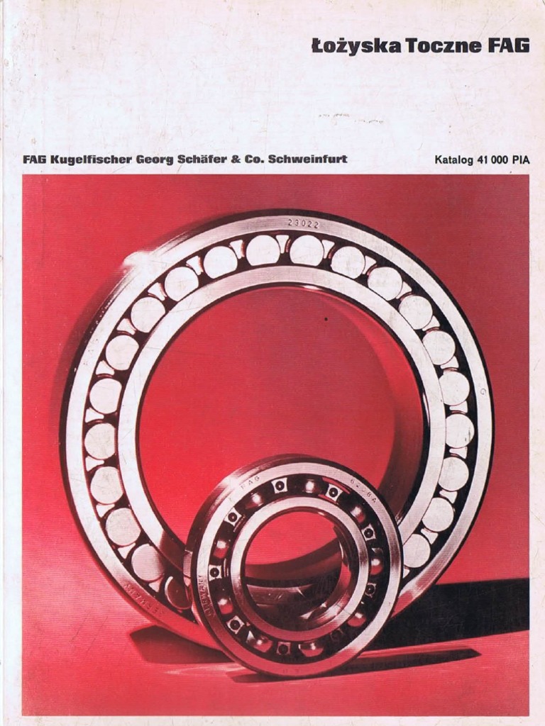 Katalog Łożysk Tocznych FAG | PDF
