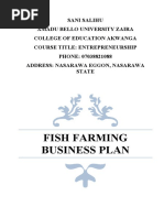 Fish Farming Proposal | PDF | Sustainability | Project Management