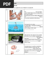 CBSE Class 6 Worksheet - Light, Shadows and Reflections PDF | PDF ...