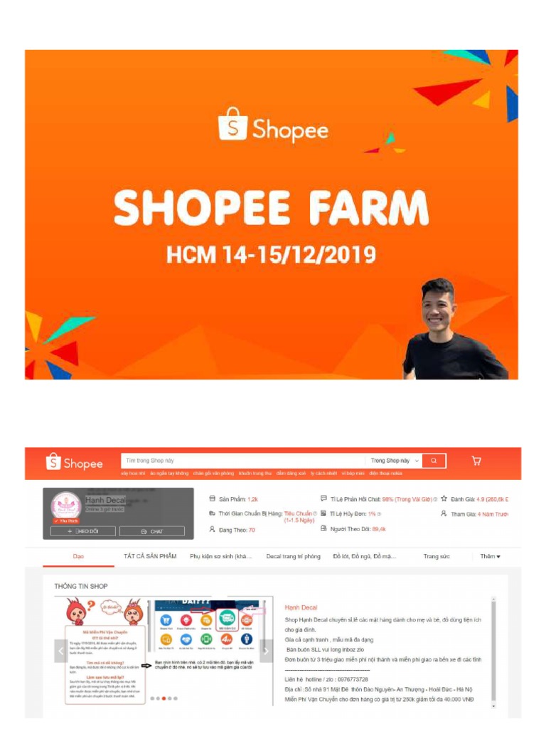 Day 1 Shopee Farm Tra Bo | PDF