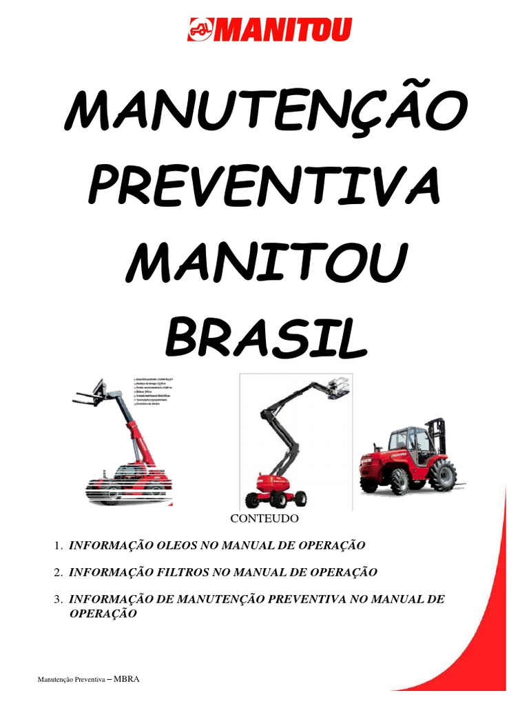 Manutenção Preventiva Manitou Brasil | PDF | Petróleo | Informação