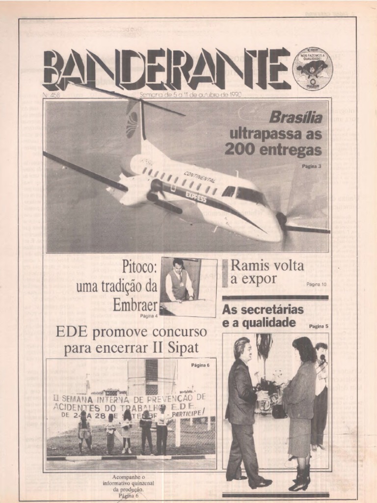 Revista Bandeirante de 1990 Jogo de Pitoco | PDF | Avião | Qualidade ...