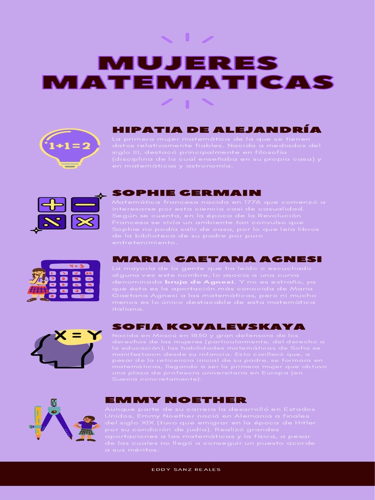 Mujeres Matematicas | PDF | Clásicos
