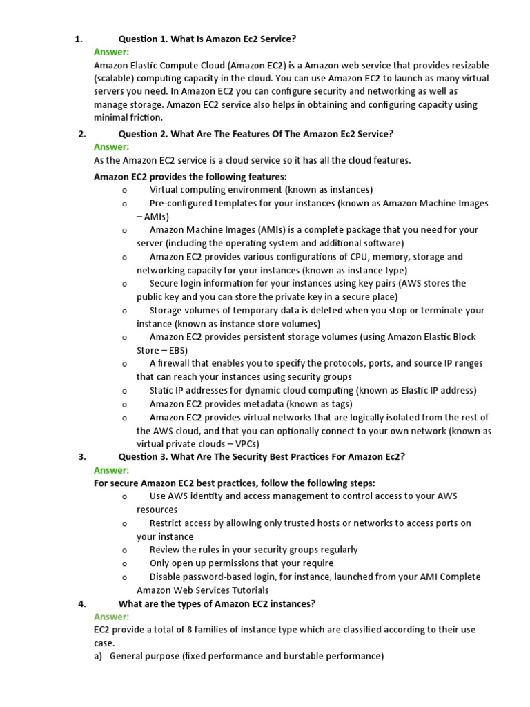 Advance AWS Interviewquestions | PDF | Cloud Computing | Computer Networking