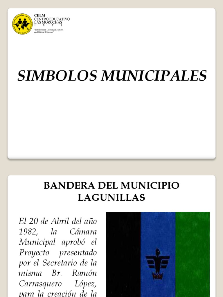 Símbolos Municipales de Lagunillas | PDF | Bandera | Símbolos nacionales