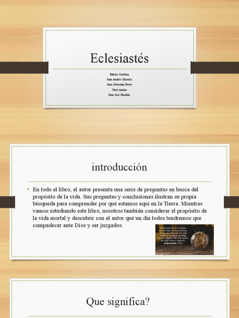 Eclesiastés | PDF | Eclesiastés | Solomons