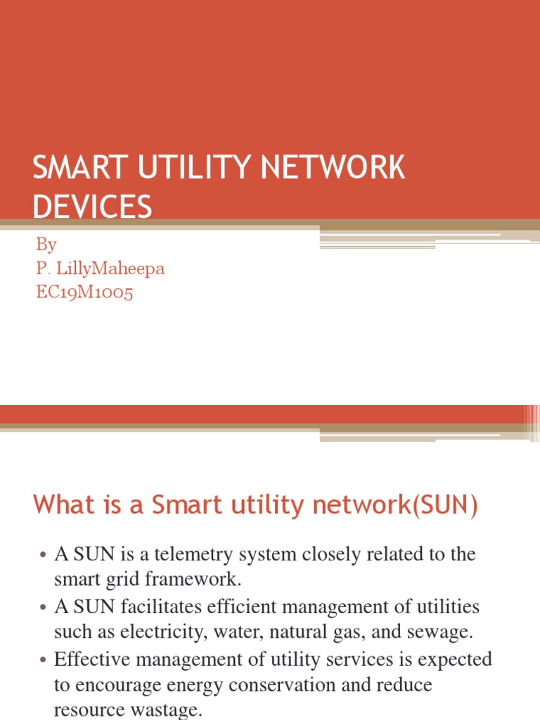 Smart Utility Network Devices | PDF | Computer Network | Computer ...
