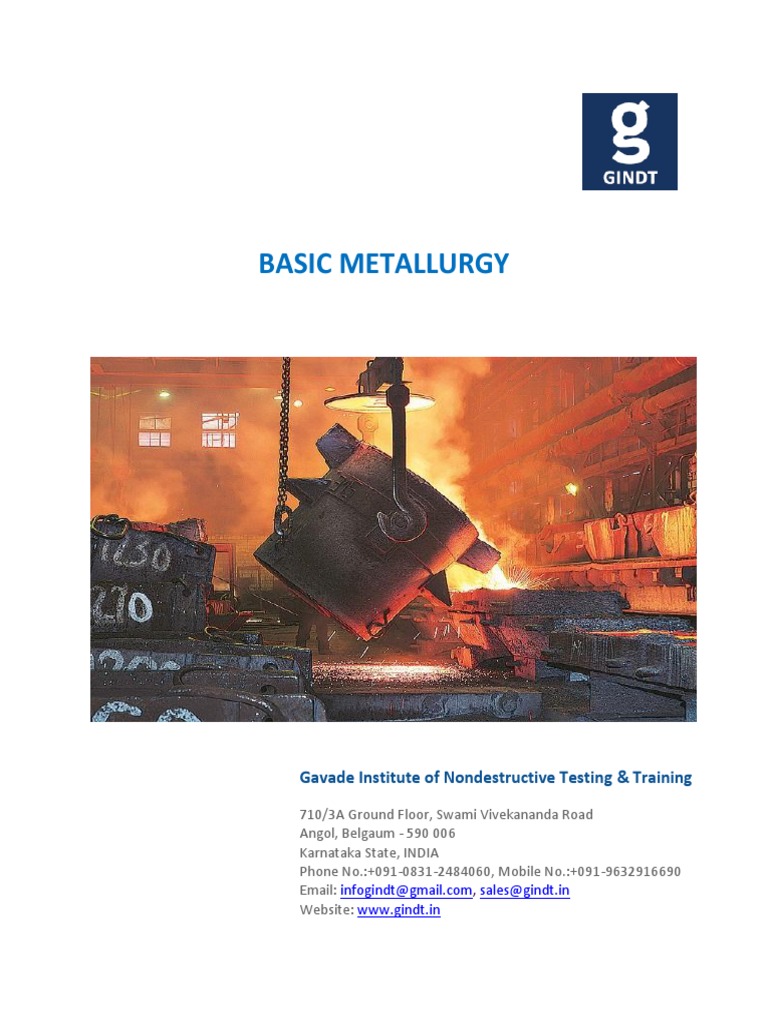 Basic Metallurgy Training Overview | PDF | Metallurgy | Metals