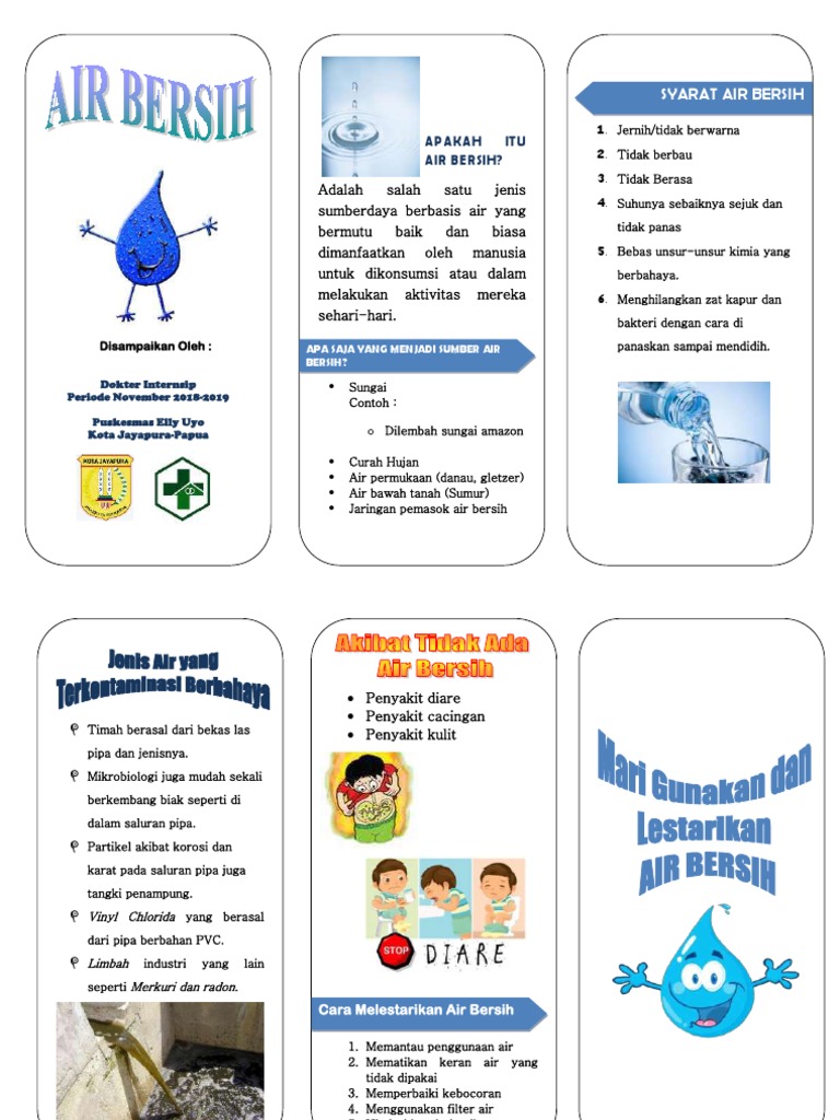 Leaflet Air Bersih | PDF