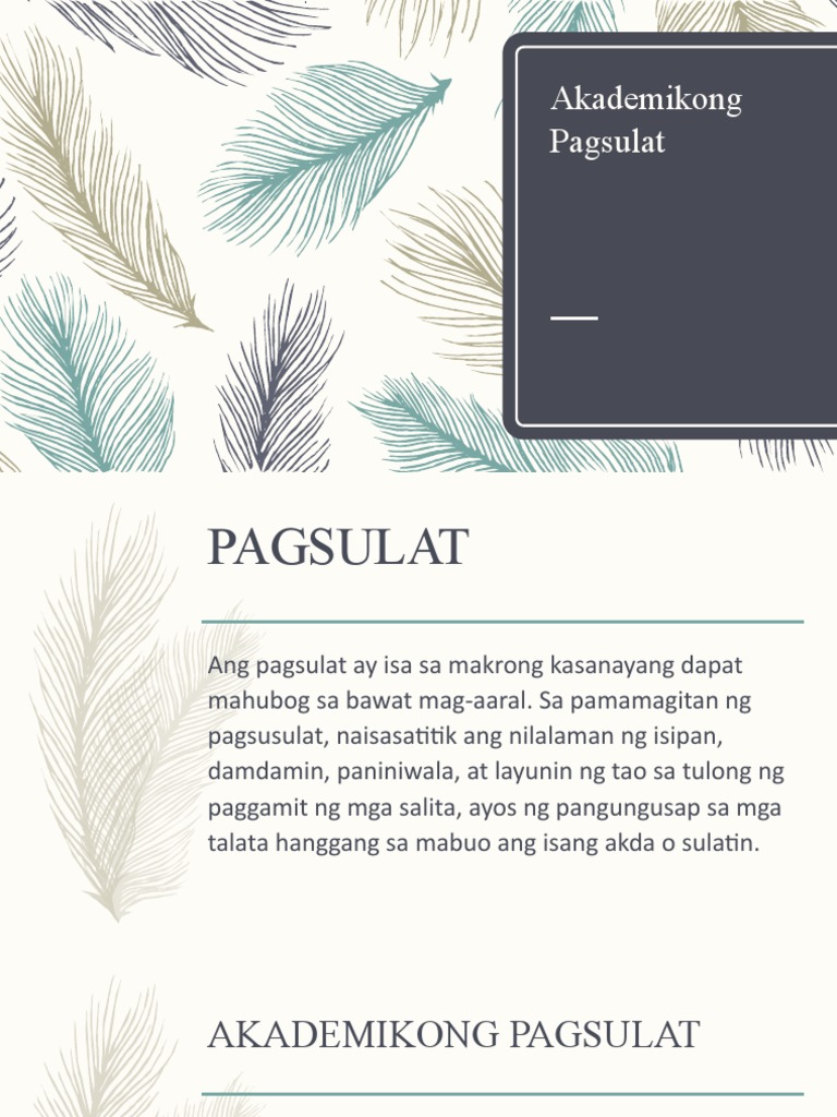 Akademikong Pagsulat | PDF