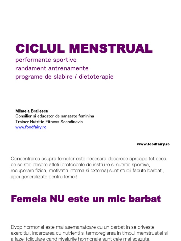 Ciclu Menstrual Sport Pub | PDF