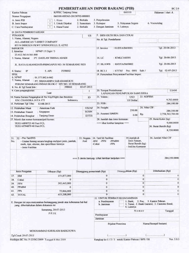 Pib Yang Ada Isi Nya | PDF