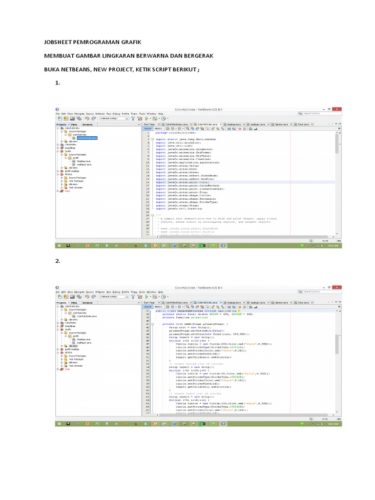 Jobsheet Pemrograman Grafik 2 | PDF