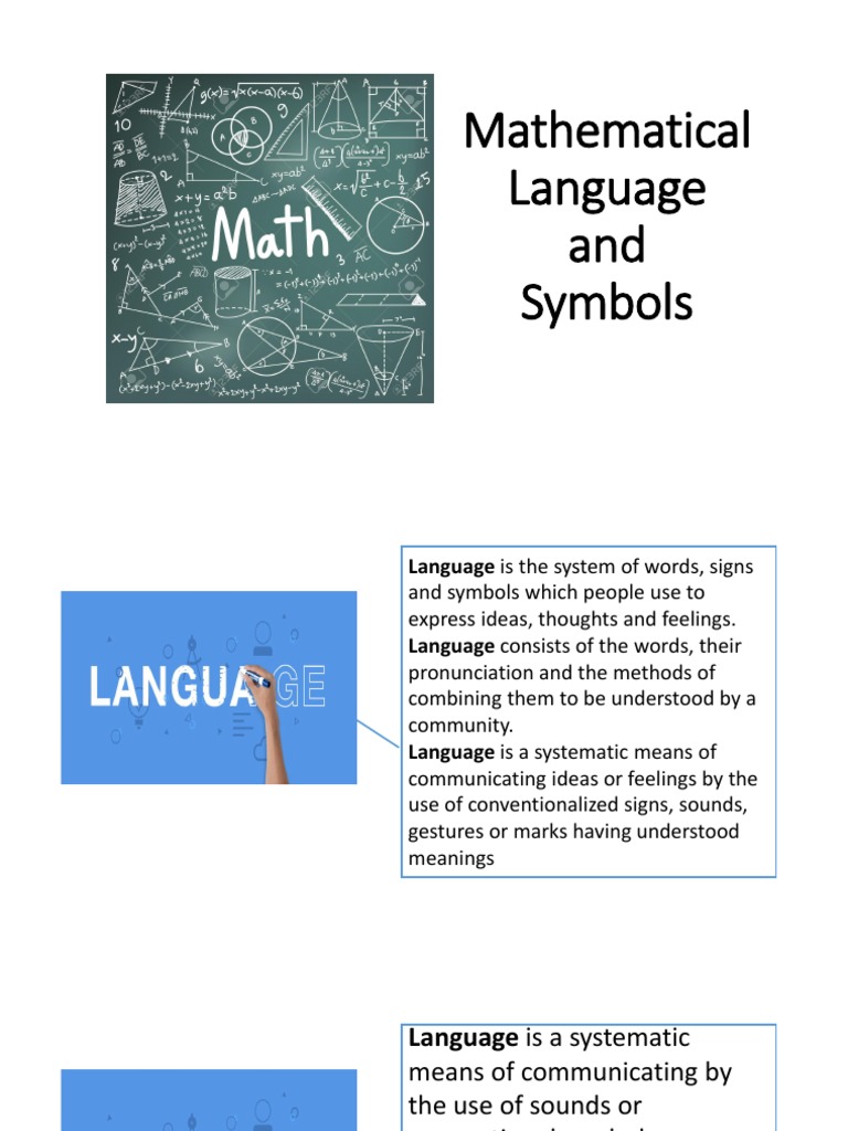 Mathematical Language and Symbols | PDF | Set (Mathematics) | Function (Mathematics)