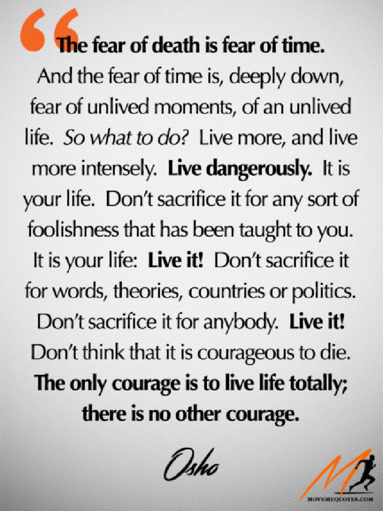 The Fear of Death Is The Fear of Time 550x733 | PDF