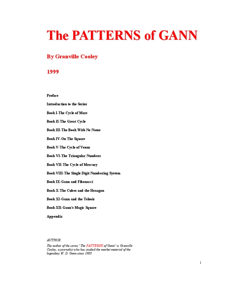 The PATTERNS of GANN | PDF | Business