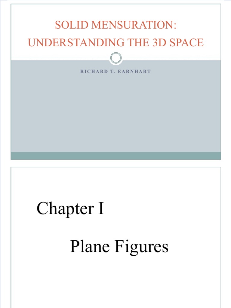 Solid Mensuration Chapter 1 | PDF | Triangle | Polygon
