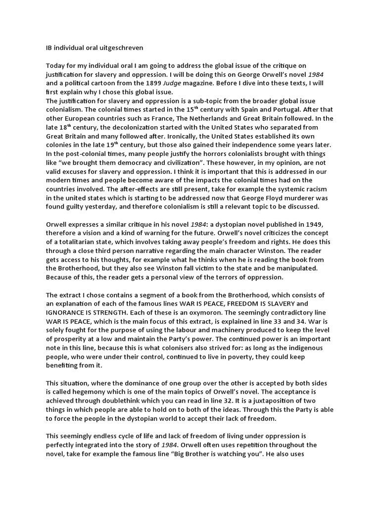 IB Individual Oral | PDF | Colonialism | Science