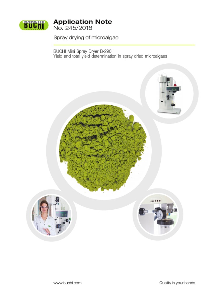 An 245 2016 Spray Drying Microalgae 0 0 | PDF | Biofuel | Yield ...