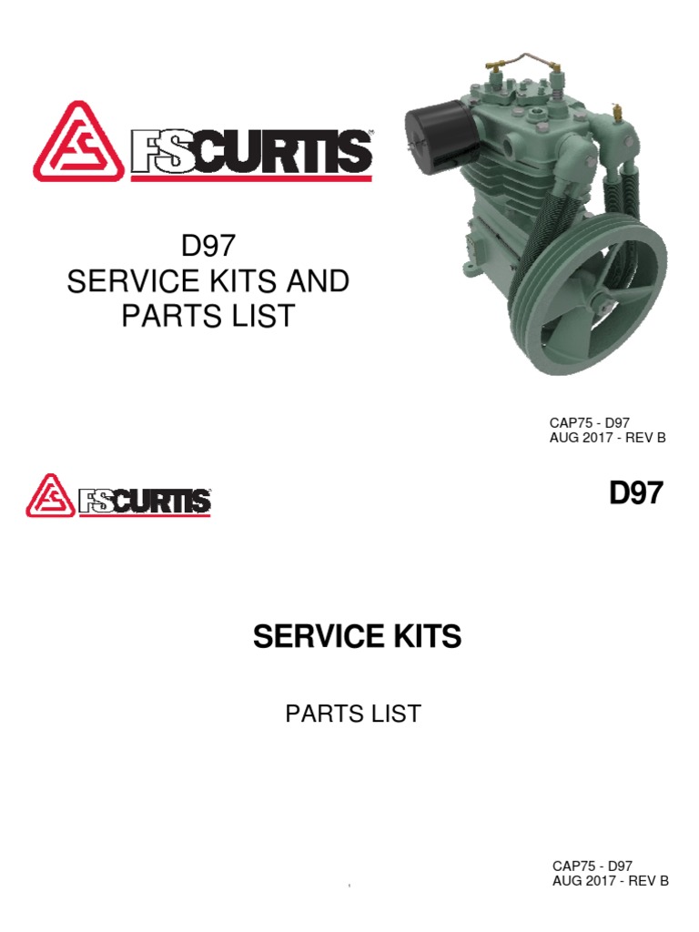 D97 Service Kits and Parts List: CAP75 - D97 Aug 2017 - Rev B | PDF ...