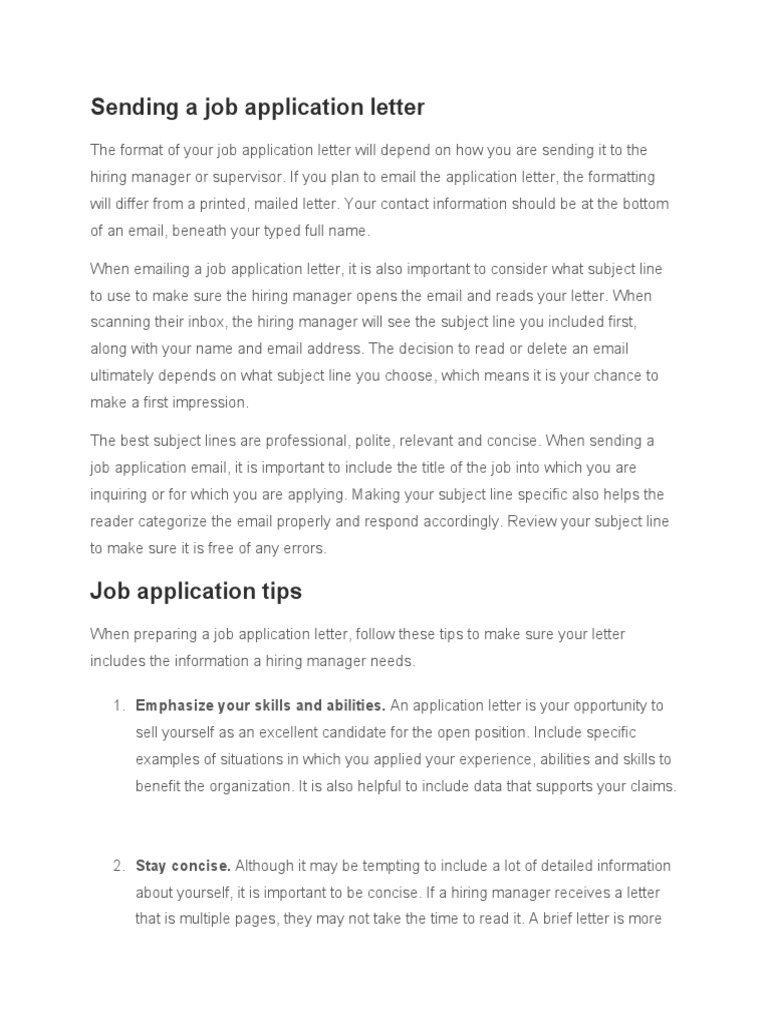 Job Application Tips L2 | PDF | Communication | Business