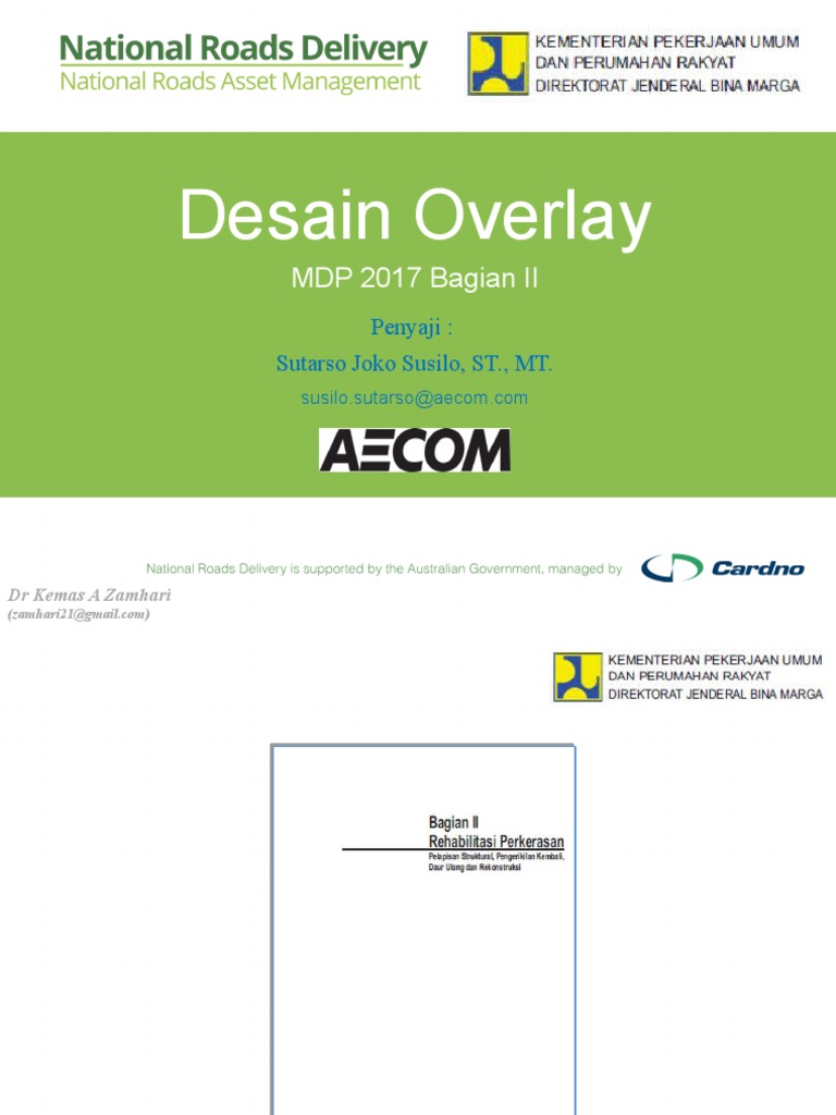 D4.c.c.5 (Eng) Bahan Pelatihan Manual Desain Perkerasan Jalan (Bagian II-2 Desain Overlay MDP ...