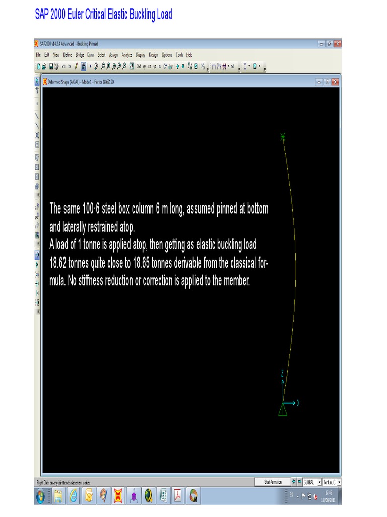 Buckling Load SAP 2000 | PDF