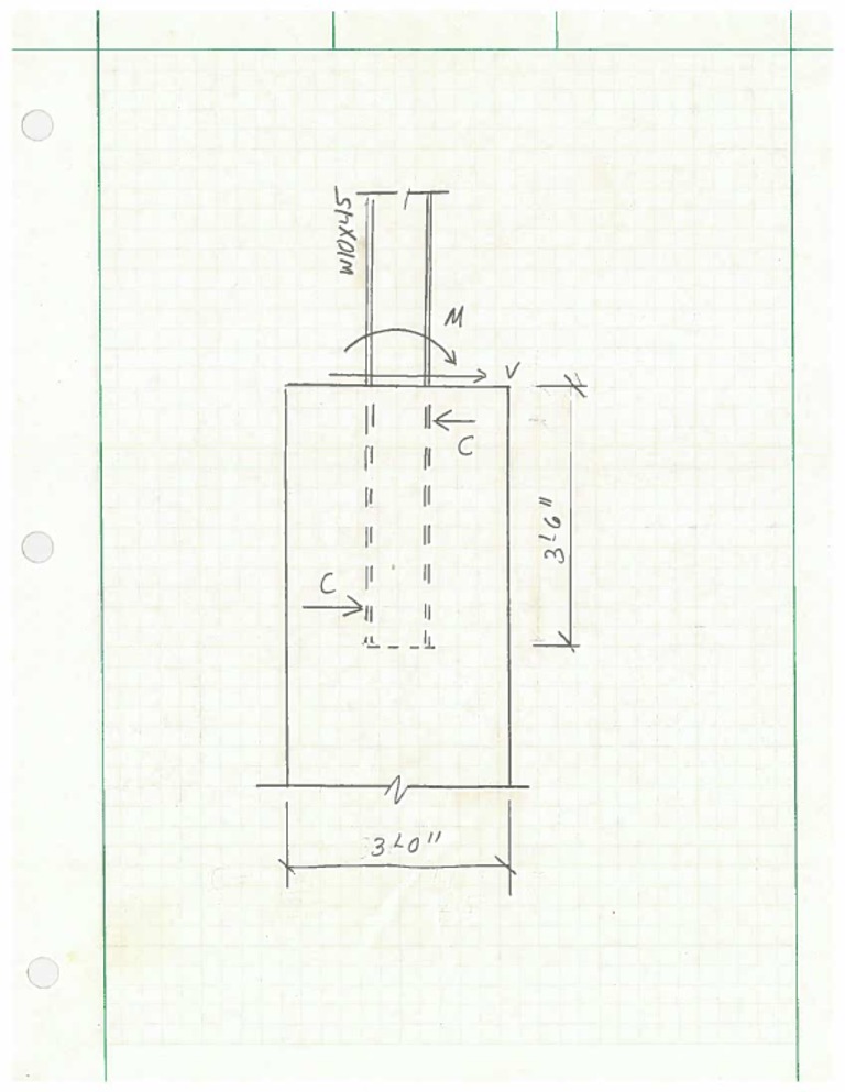 Steel Column Embedded in Concrete Drilled Piers | PDF
