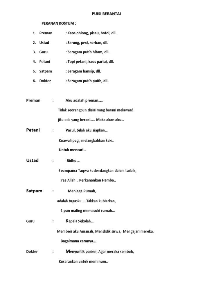 Puisi Berantai-Wps Office | PDF