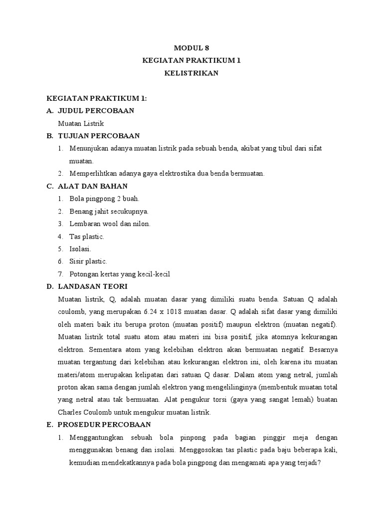 Modul 8 Dan 9 | PDF