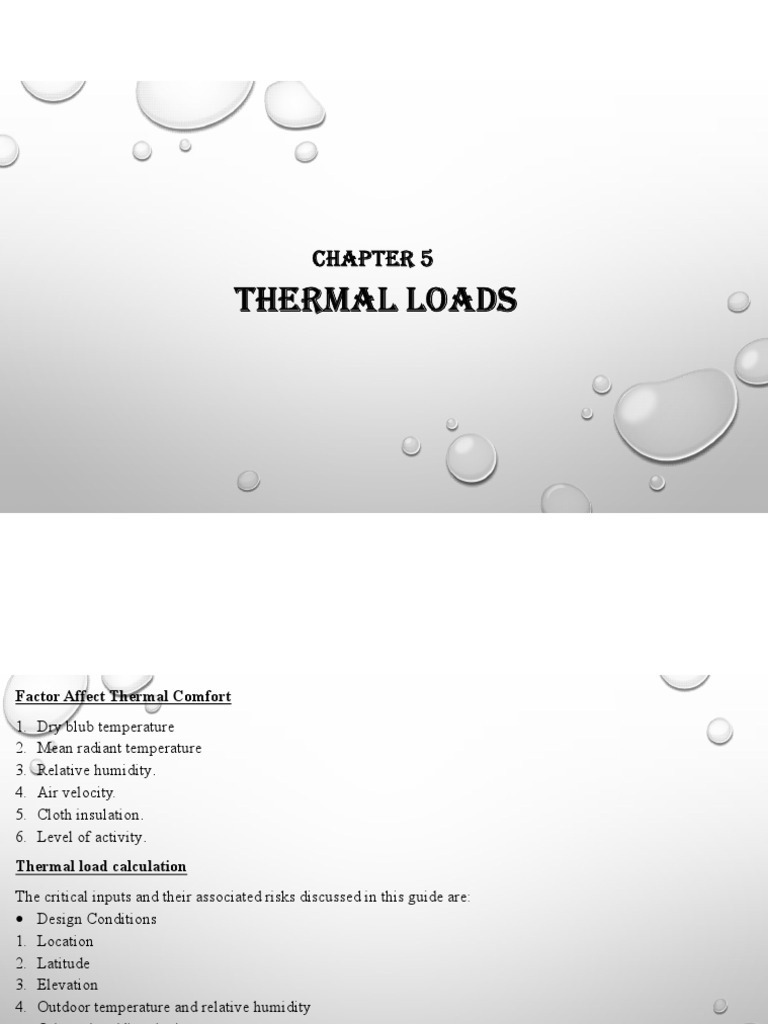 Chapter 5 (Building Thermal Loads) | PDF | Heat Transfer | Building ...