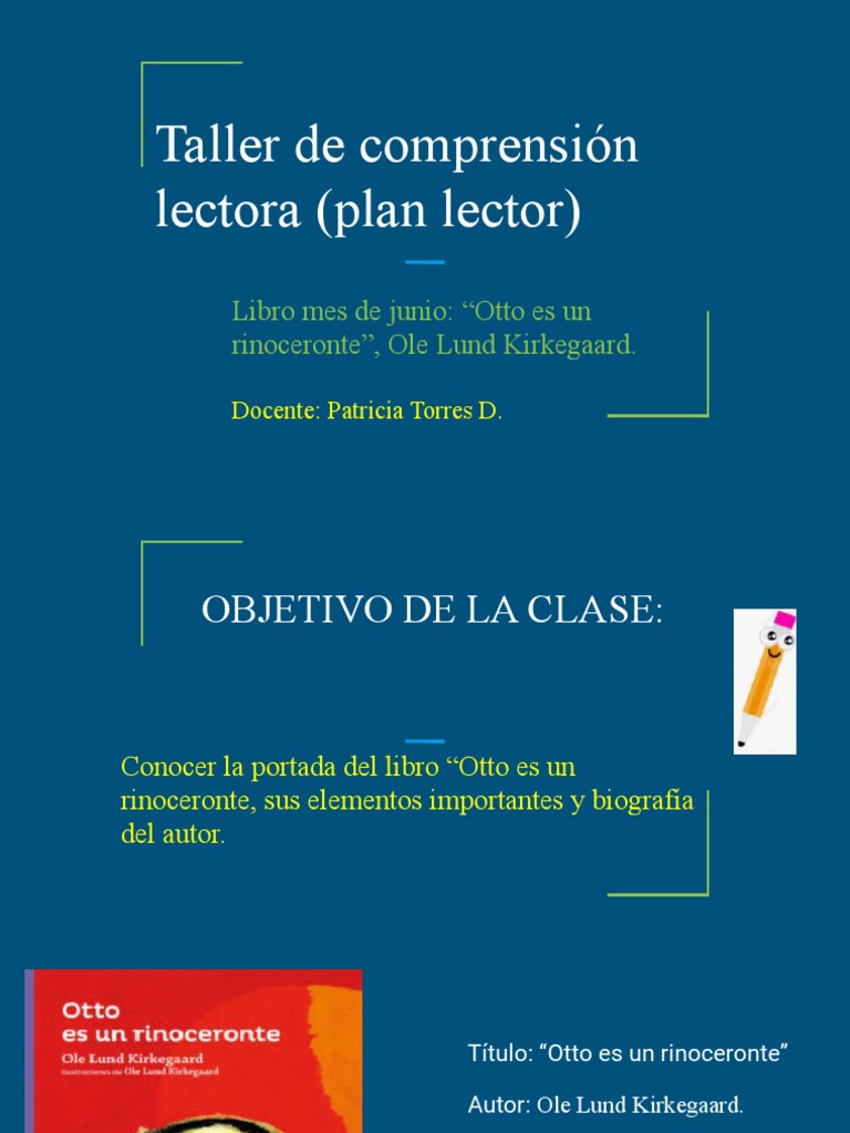 Libro Otto Es Un Rinoceronte, Clase 1 | PDF